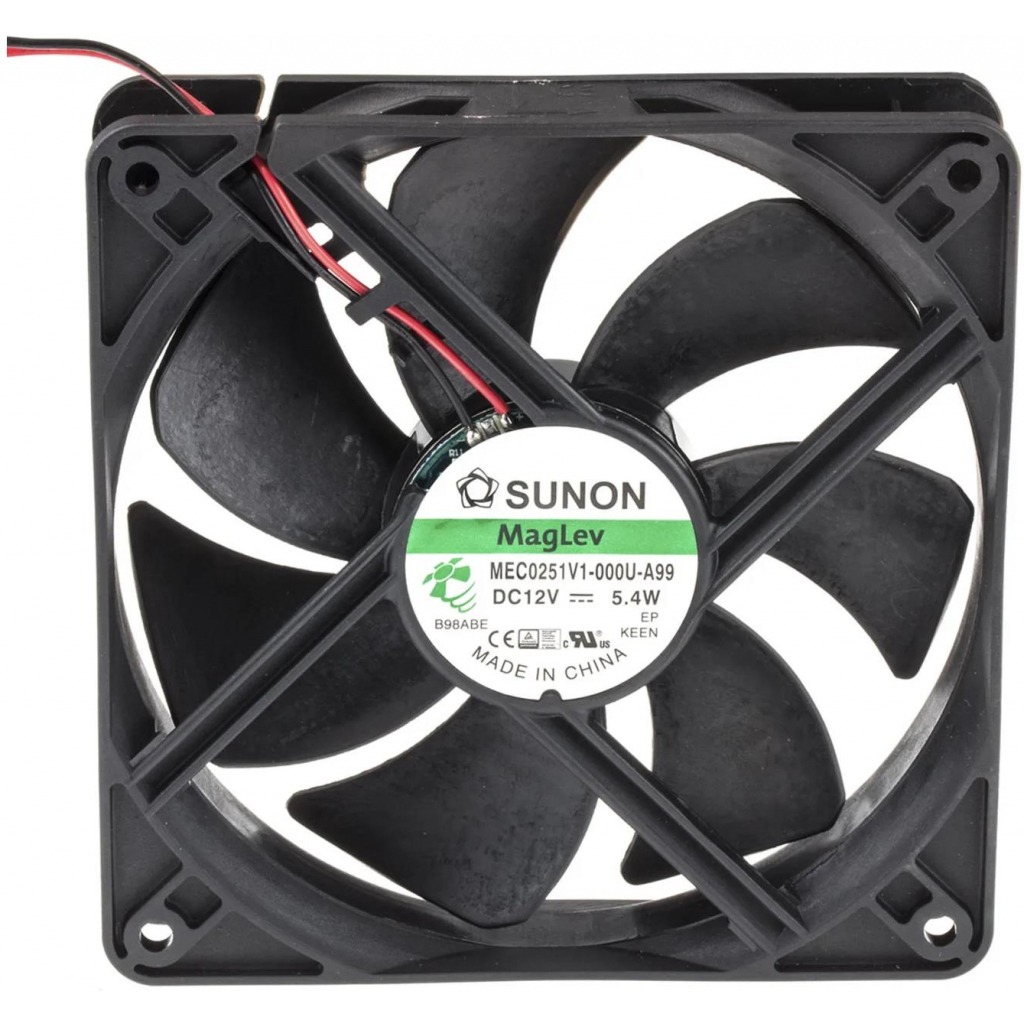 Vifte, 12V, 120 x 25mm, MagLev, 2200rpm - Motorkondensator.no